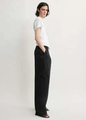 TOTEME Single Pleat Cotton Trousers
