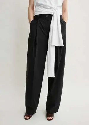 TOTEME Single Pleat Cotton Trousers