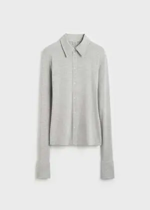 TOTEME Fitted Jersey Shirt - Grey