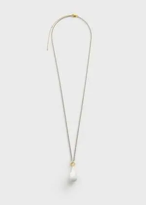 TOTEME Crystal Drop Necklace - White