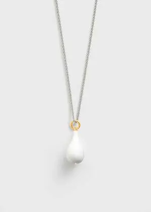 TOTEME Crystal Drop Necklace - White