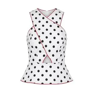 MIRIMALIST Polka Dot Halter Neck Bustier