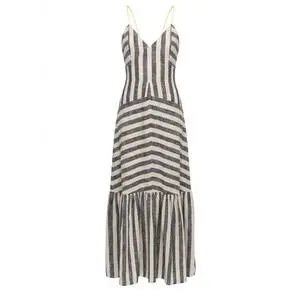 MIRIMALIST Slate Striped Maxi Dress