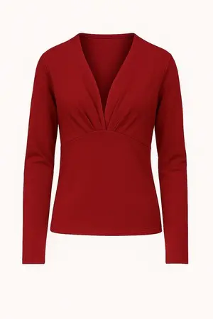 Red Wrap Tops
