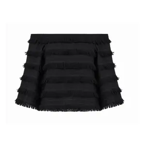 MIRIMALIST Off-shoulder Fringe Blouse