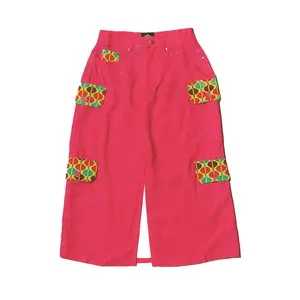 HOUSE OF CASWELL Veronica Cargo Midi Skirt - Red