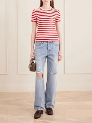 Still Here Painter Distressed Straight-leg Jeans