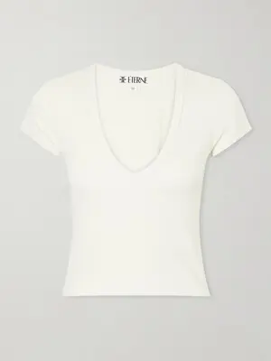 Eterne Ribbed Jersey T-shirt
