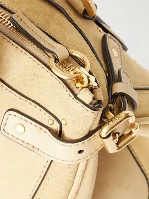 Chloé Paddington Suede Shoulder Bag - Neutrals
