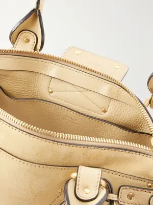 Chloé Paddington Suede Shoulder Bag - Neutrals