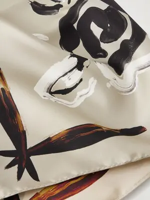 KALLMEYER Floral-print Silk-twill Scarf