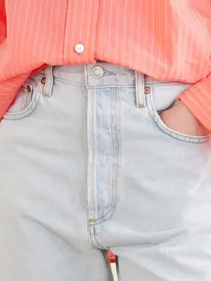 AGOLDE 90's Crop' Mid-rise Straight-leg Organic Jeans