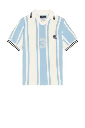 RICE NINE TEN Knitted Soccer Shirt - Light Blue