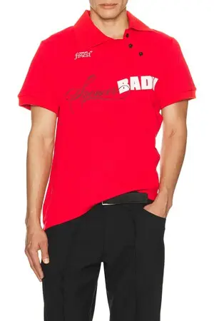 SPENCER BADU Twisted Polo Jersey