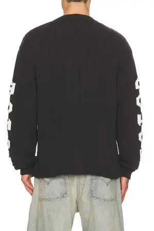 RICE NINE TEN Knitted Racing Sweater
