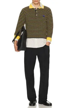 RICE NINE TEN Knitted Cropped Polo Shirt