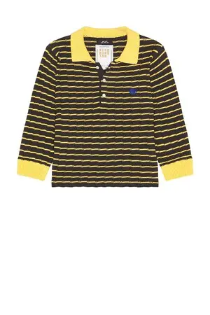 RICE NINE TEN Knitted Cropped Polo Shirt