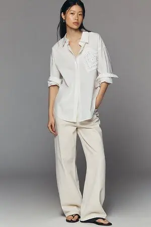 English Factory Embellished Cotton Shirt