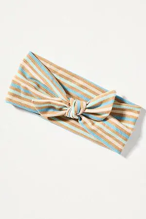 Anthropologie Textural Knot Fabric Headband - Light Blue