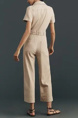 Maeve Colette Linen Stretch Jumpsuit