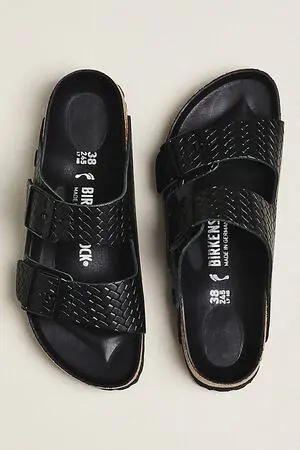 BIRKENSTOCK Arizona Woven Sandals - Black