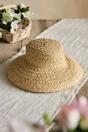 TERRAIN Woven Raffia Bell Hat