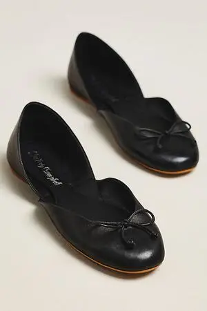 Jeffrey Campbell Perky Ballet Flats With Bow Detailing - Black