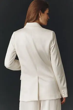 Bhldn Satin Oversized Blazer Jacket