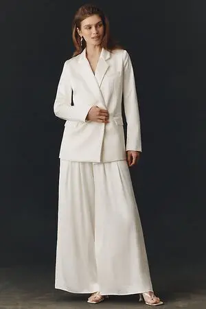 Bhldn Satin Oversized Blazer Jacket