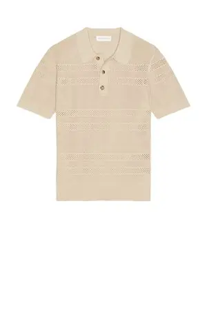 Dries Van Noten Mercy Polo In Nude - Beige