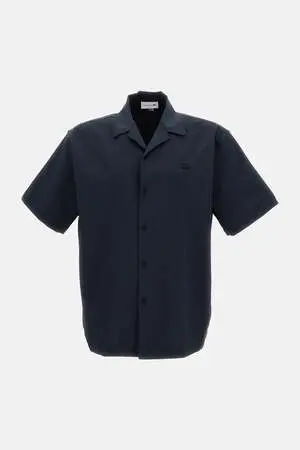 Lacoste Striped Short-sleeve Shirt - Black