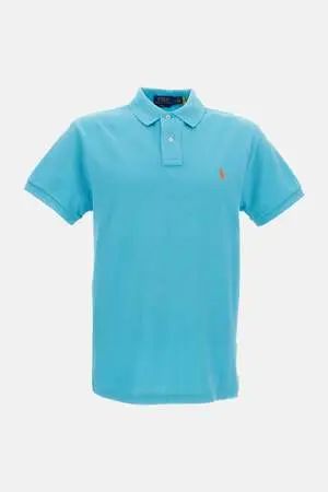 Polo Ralph Lauren Polo Ralph Lauren Embroidered Logo Polo Shirt Azzurro