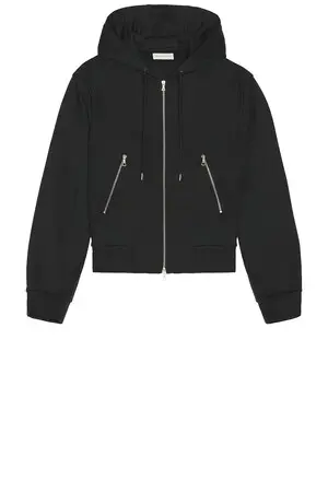 Dries Van Noten Charcoal Cotton Zip-up Hoodie - Anthracite