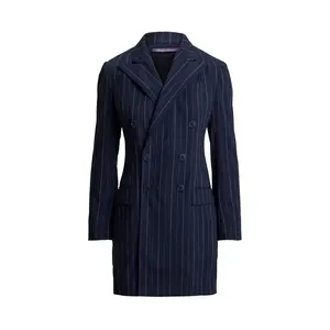Ralph Lauren Camden Striped Wool Day Dress