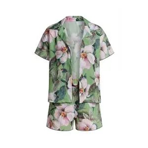 NUR KARAATA Coral Cameo Co-ord Set