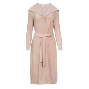 OH!ZUZA NIGHT&DAY Neutrals / Cotton Terry Hooded Robe Camel - Brown
