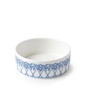 PINK HOUSE Fine Bone China Small Dish Palms - Blue
