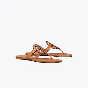 Tory Burch Miller Nail Polish Thong Sandals - Maple Syrup