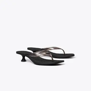 Tory Burch Jelly Heel Flip-flops - Black/black