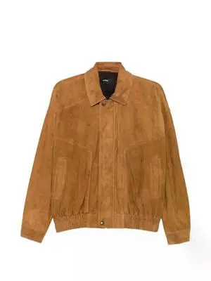 ARMA Frederica Suede Bomber Jacket - Brown