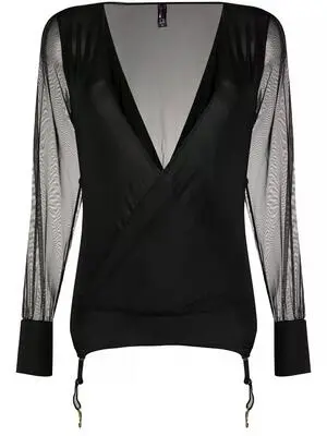 MAISON CLOSE Wraparound Plunge Playsuit