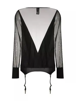 MAISON CLOSE Wraparound Plunge Playsuit