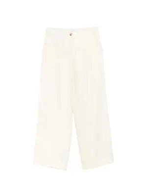 BARBA NAPOLI Elasticated Waist Wide-leg Trousers