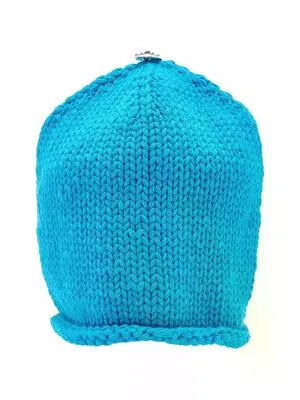 Chrome Hearts Leather Cross-patch Beanie Hat