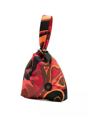 Emilio Pucci Marmo Print Silk Tote Bag