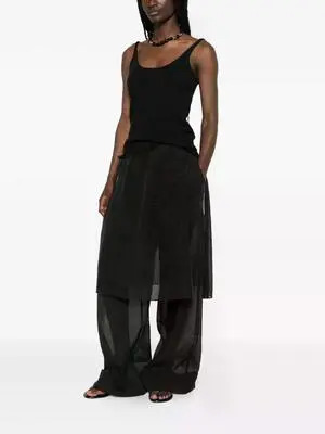 VIKTORIA CHAN Cilla Layered Button-detail Trousers