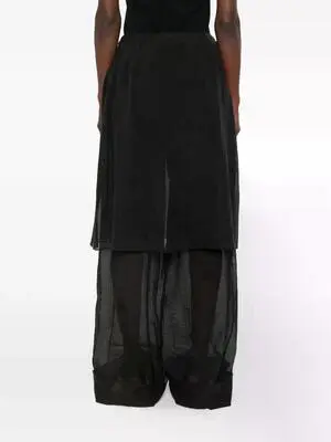 VIKTORIA CHAN Cilla Layered Button-detail Trousers