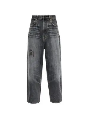 Balenciaga Tattoo Baggy Jeans - Grey