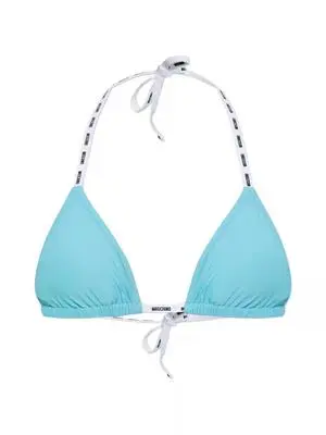 Moschino Detail Bikini Top - Blue