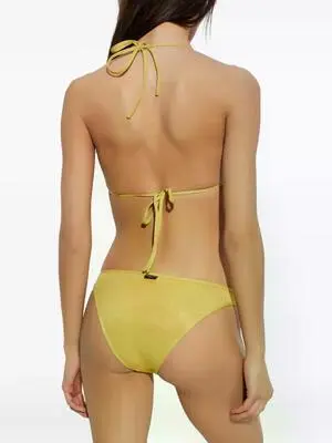 Moschino Smiley Logo-patch Bikini - Yellow